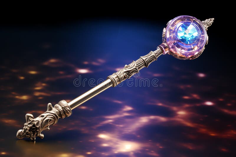 Solar Scepter Fantasy Sky Night Gazing Stock Illustration ...