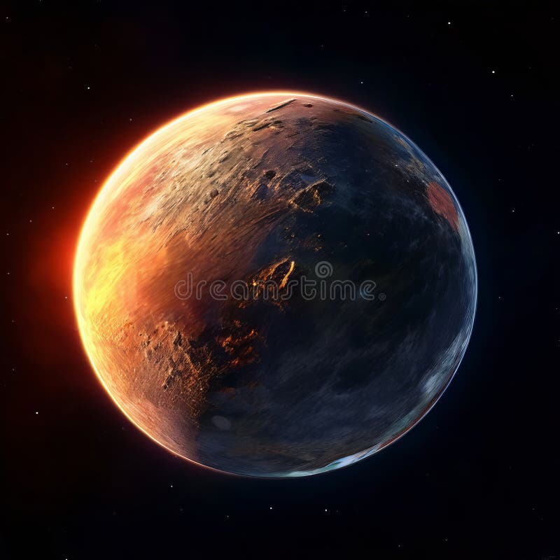 Solar Space Space within Our Solar System Including the Sun Pl Stock ...