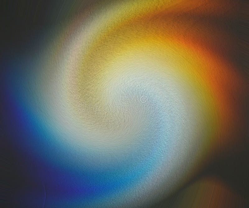 The Solar Spectrum on the Wall is Curved into a Spiral Stock ...