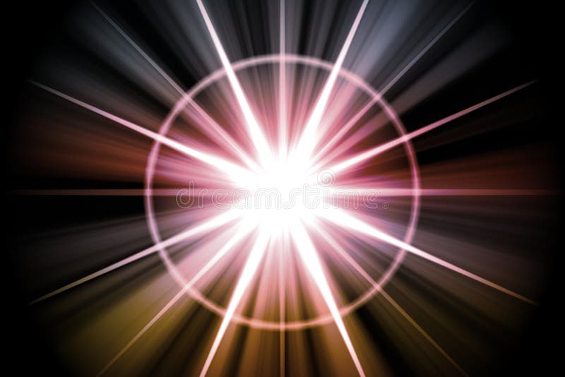Solar Star Sunburst Abstract Stock Illustration - Illustration of flare ...