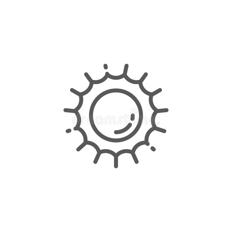 Solar Star Vector Icon Symbol Isolated on White Background Stock Vector ...