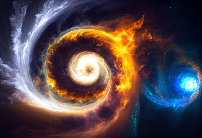 Solar Storms in Space. AI Generated Stock Illustration - Illustration ...