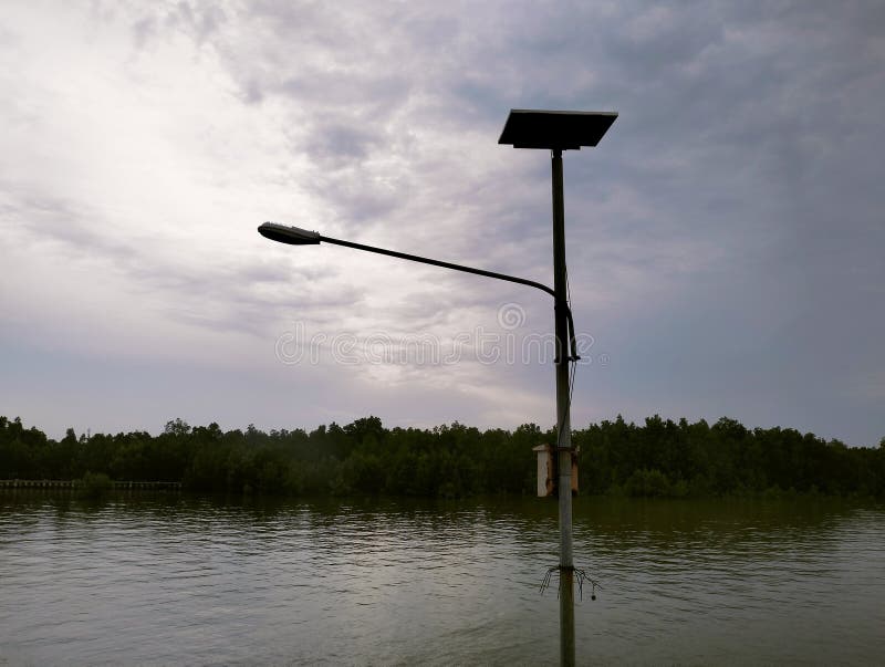 Solar street light stock image. Image of light, solar - 278661299