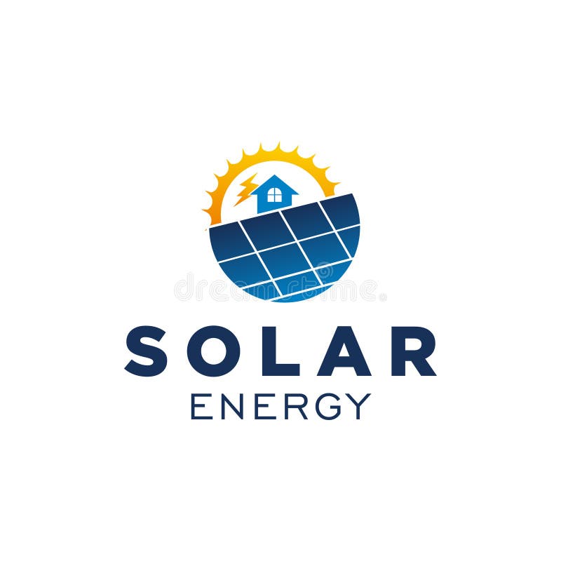 Solar and Sun Energy Logo Design Template. Stock Vector - Illustration ...