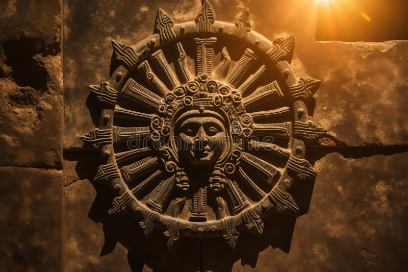 Solar Symbol Representing the Sun God Shamash Illustration Stock ...