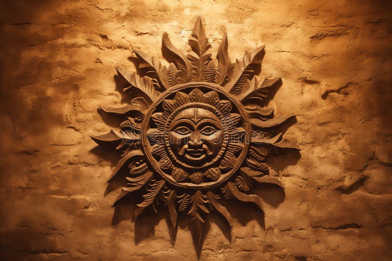 Solar Symbol Representing the Sun God Shamash Illustration Photo Stock ...
