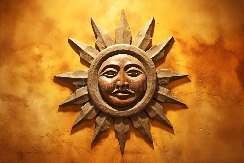 Solar Symbol Representing the Sun God Shamash Illustration Photo Stock ...