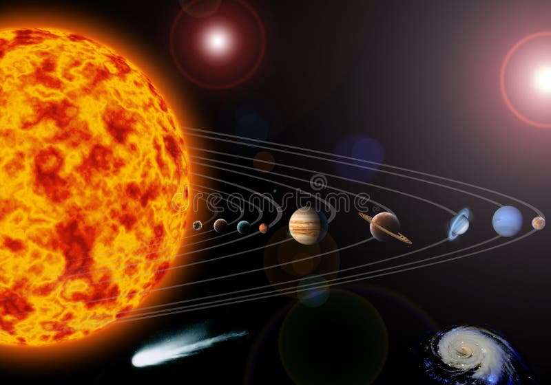 Solar system stock image. Image of science, black, research - 13389307