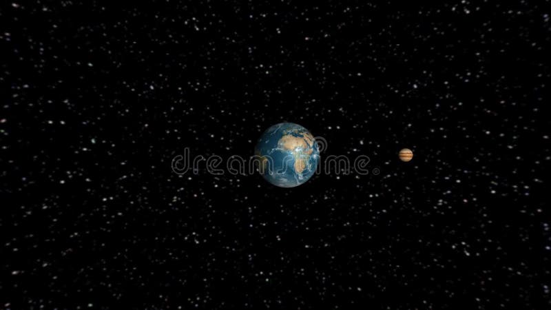 3d Solar System Motion. Animated Planets of Solar System. Space ...