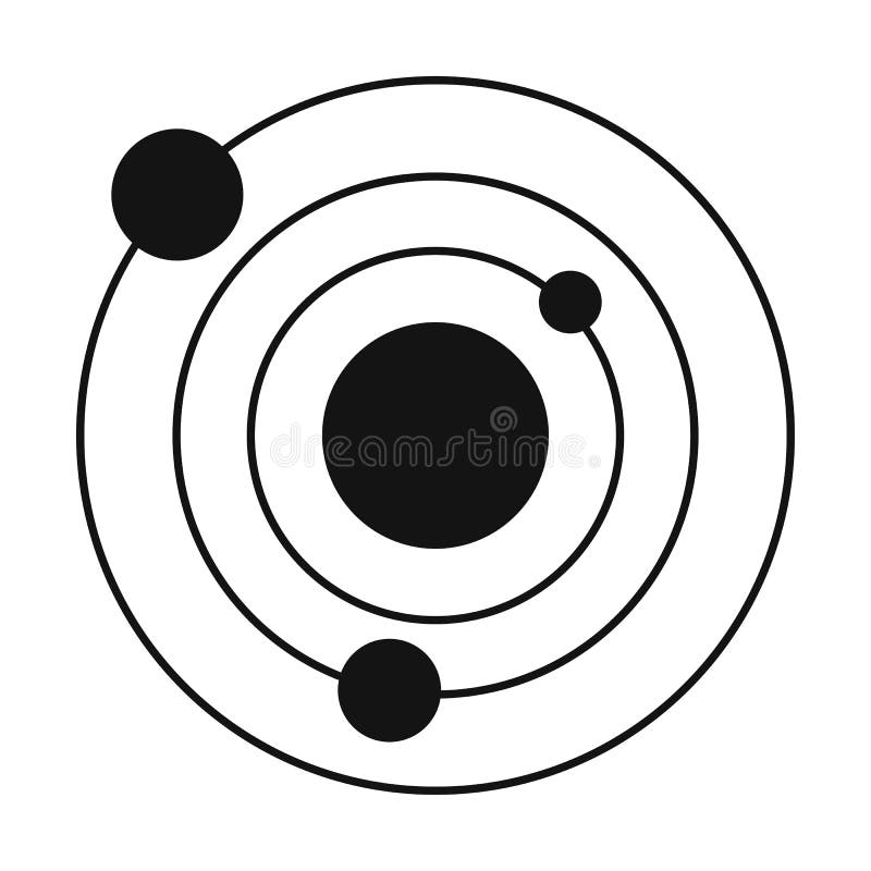 Solar System Black White Stock Illustrations – 10,264 Solar System ...