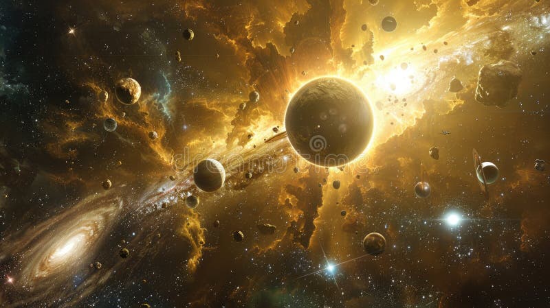 The Solar System, Comprised of the Sun and Orbiting Objects, Operates ...