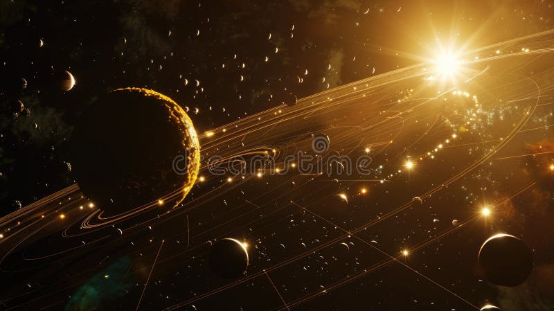 The Solar System, Comprised of the Sun and Orbiting Objects, Operates ...