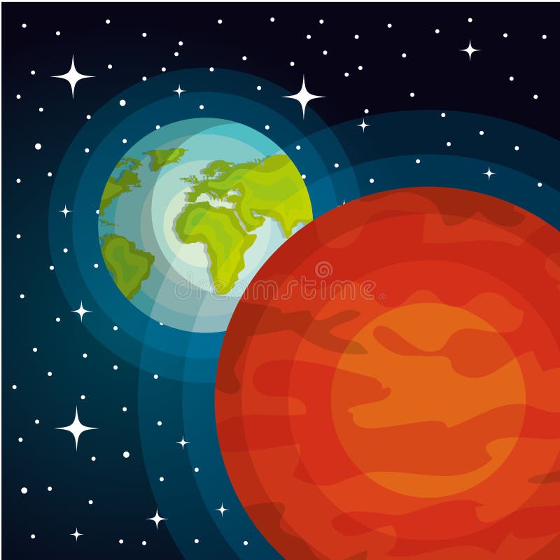 The solar system design stock illustration. Illustration of exploration ...