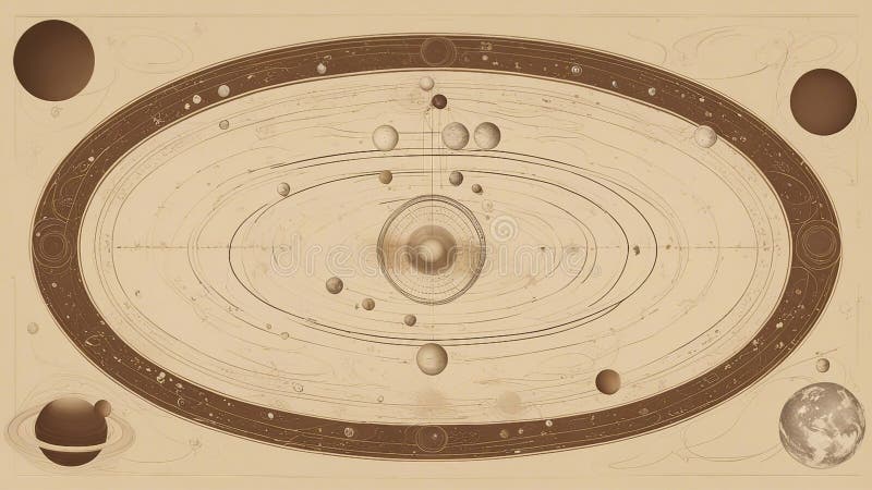 _A Solar System Design with the Moon Phases and the Planets Orbits ...