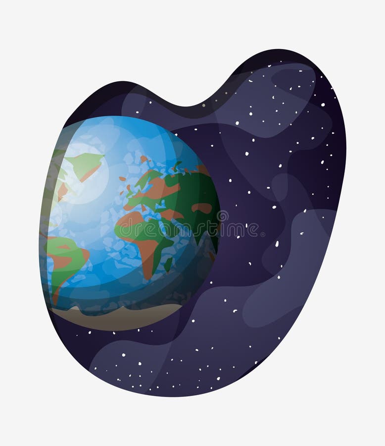 Solar System Earth Planet Design Vector Illustration Stock Vector ...
