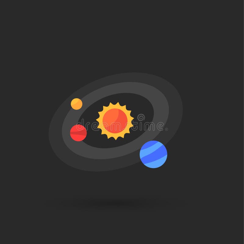 Solar system icon stock vector. Illustration of ball - 93307015