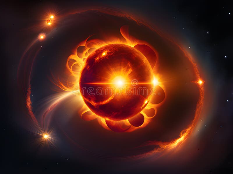 The Solar System is the Largest and a Star Stock Illustration ...