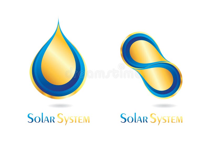 Solar system logo design stock vector. Illustration of brand - 30677751