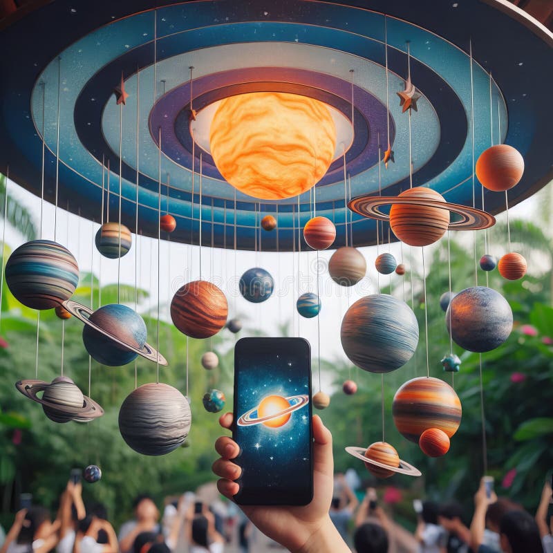 Solar System Mobile a Mobile Depicting the Planets of Our Solar Stock ...