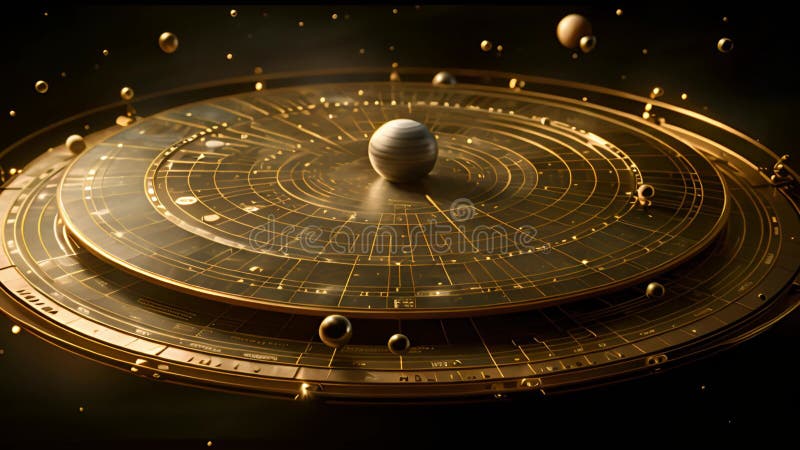 Model of the Solar System with Planets in Orbit Stock Video - Video of ...