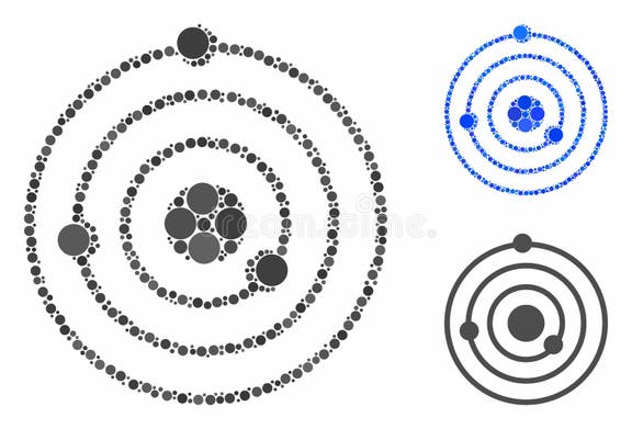 Solar System Mosaic Icon of Circles Stock Vector - Illustration of blue ...