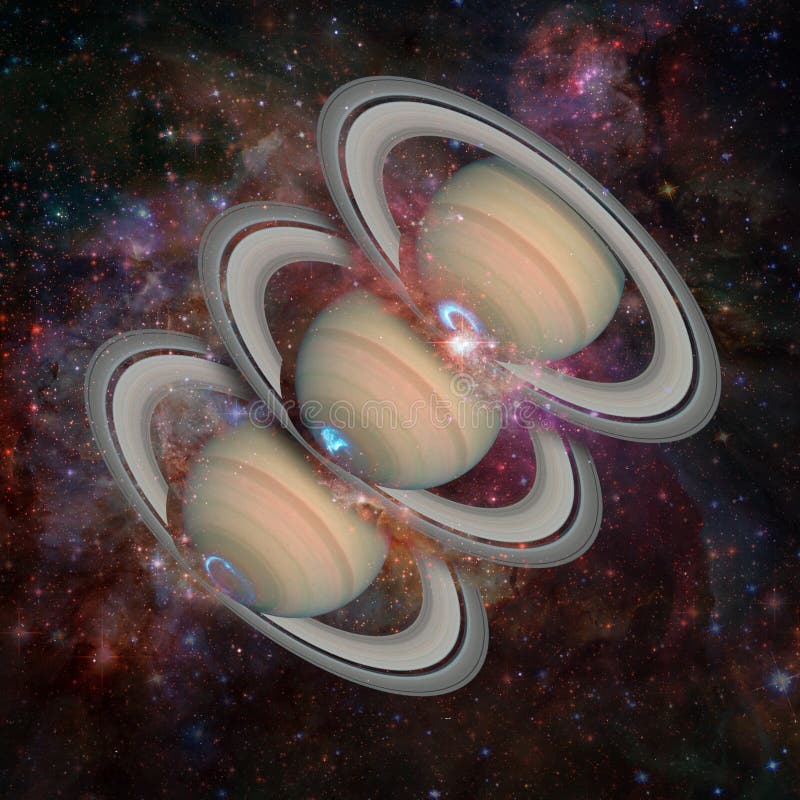 Solar System - Planet Saturn. Elements of this Image Furnished by NASA ...