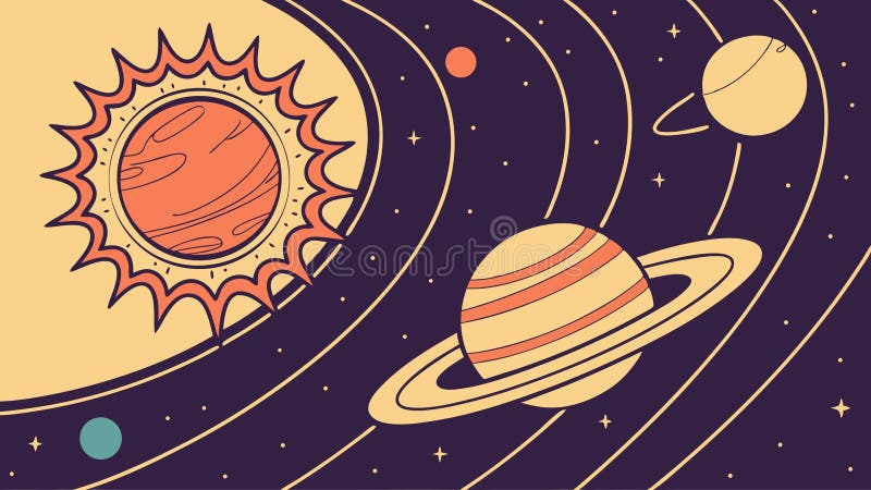 Solar System Planets, Astronomical Science Vector Design Generative AI ...