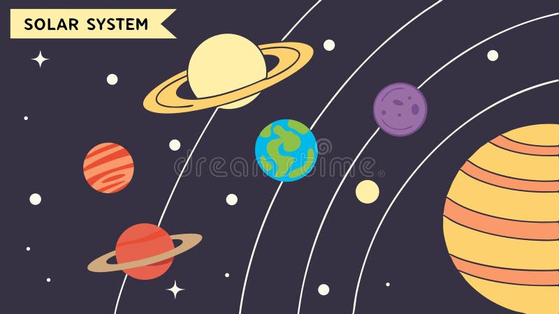 Solar System Planets Illustration, Educational Space Diagram Vector ...