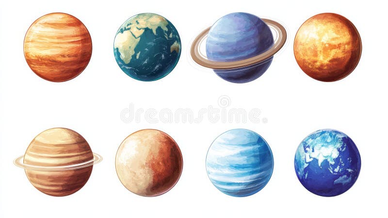 Planets Order White Background Stock Photos - Free & Royalty-Free Stock ...
