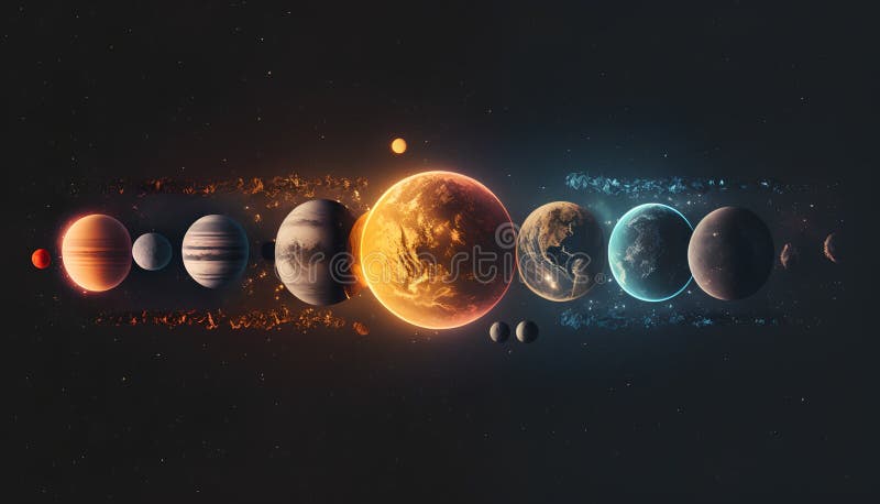 Solar System Planets and Stars in Space. Elements of this Image ...