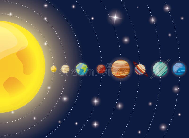 Solar System Planets Sun Diagram Stock Illustration - Illustration of ... Solar System Planets Sun Diagram Stock Illustration - Illustration of ...