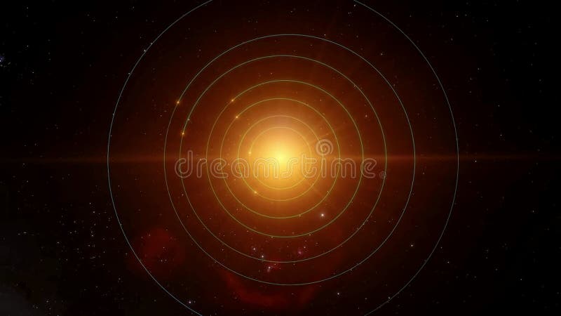 The Solar System Scheme, View from Above. Stock Footage - Video of ...
