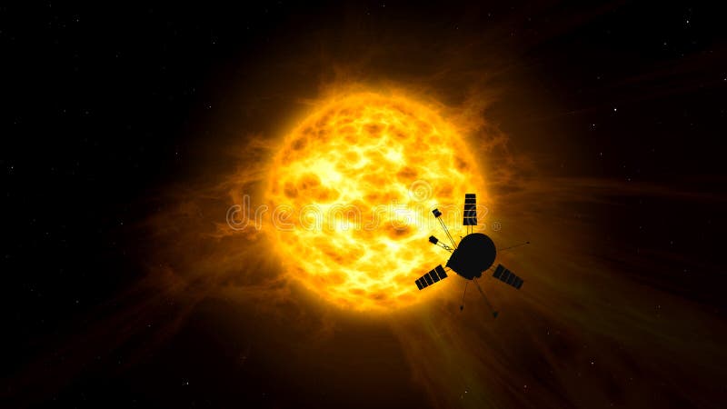 Solar System Spacecraft Exploration Stock Illustration - Illustration ...