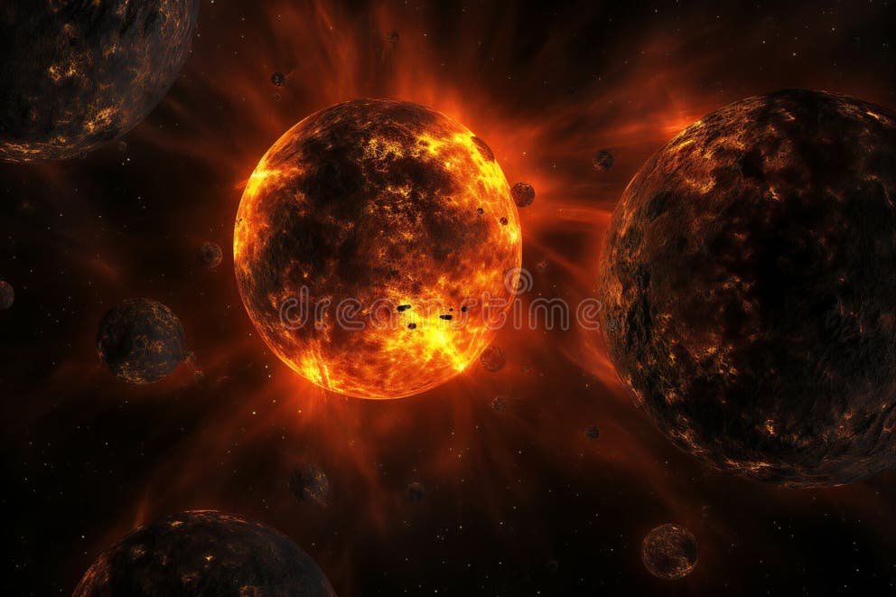 Solar System - Sun and Moon in Space, Solar System in the Universe ...