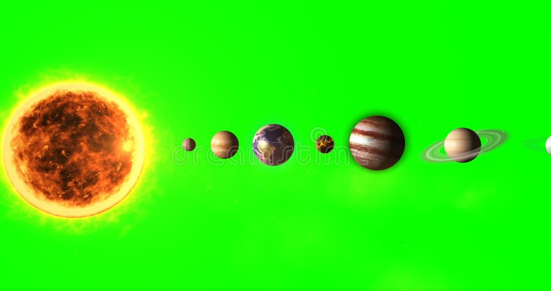 Solar System with Sun and Planets Stock Video - Video of nature ...