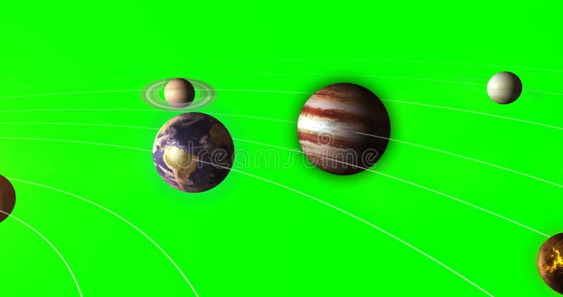 Solar System with Sun and Planets Stock Footage - Video of earth ...