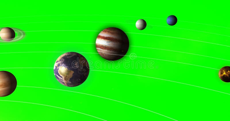 Solar System with Sun and Planets Stock Footage - Video of geology ...