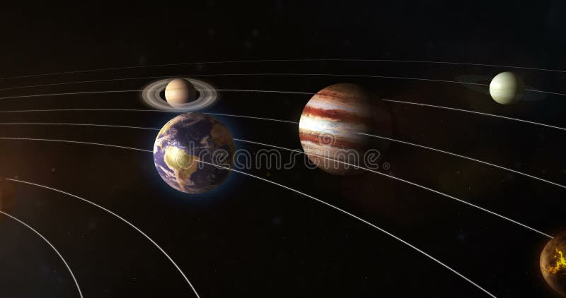 Solar System Planets in the Universe Stock Video - Video of universe ...