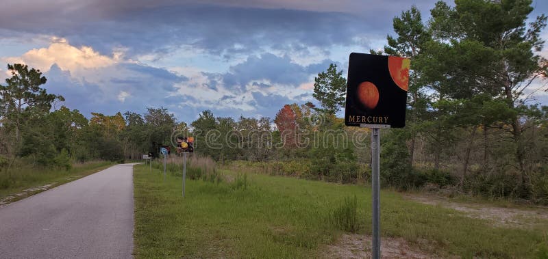 Solar System Trail at Jay B. Starkey Park in Florida Editorial Photo ...