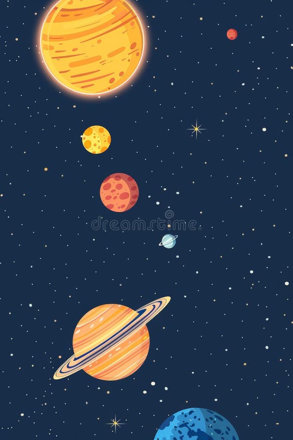 Solar System Universe Stars and Galaxy Space Planets Poster ...