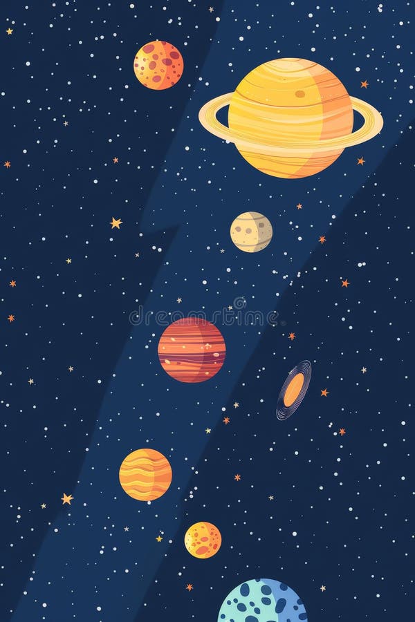 Solar System Universe Stars and Galaxy Space Planets Poster ...