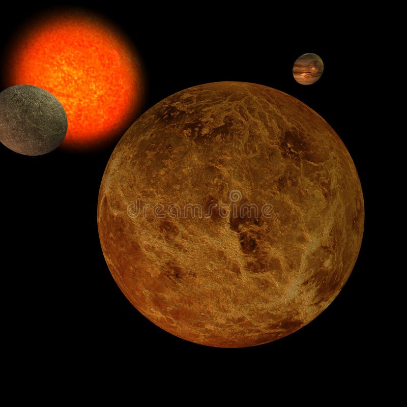 Solar System - Venus stock illustration. Illustration of astronomy ...