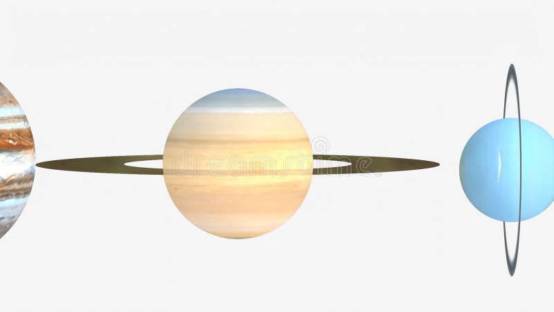 Solar System Planets in the Universe Stock Footage - Video of saturn ...