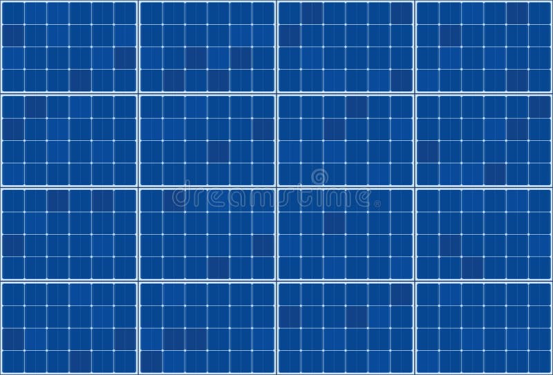 Solar Thermal Collector Flat Plate System Blue Background Stock Vector ...