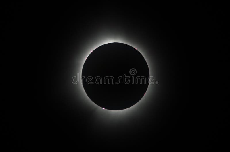 Solar Total Eclipse 2024 from Plattsburgh NY Stock Image - Image of ...