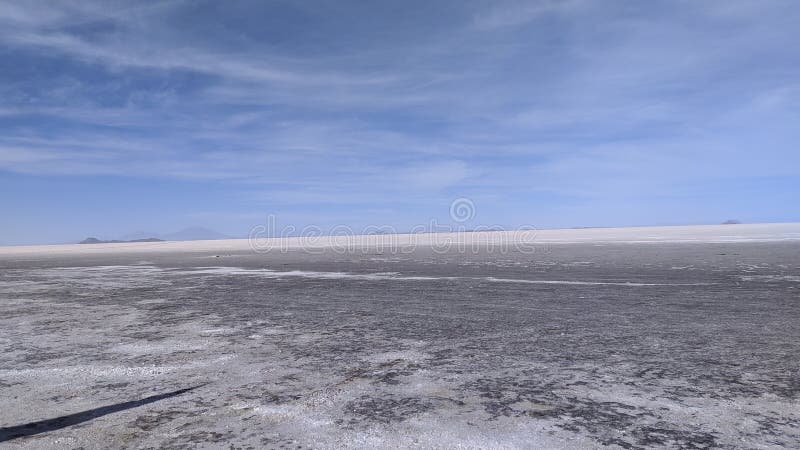 Lake without Water in Bolivia Stock Image - Image of ocean, cloud ...