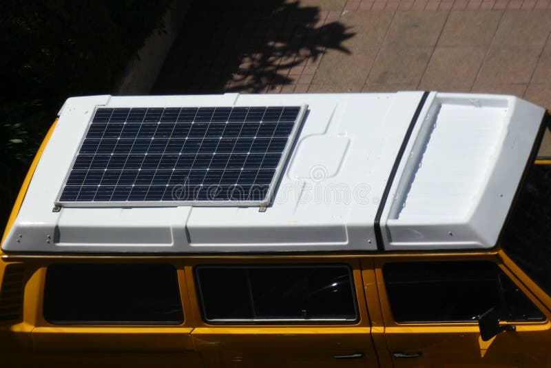 Solar Van stock photo. Image of solar, renewable, santiago - 261905402
