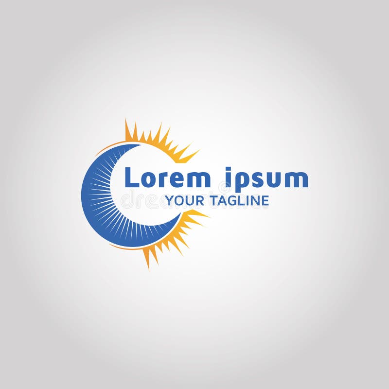 Solar Vector Logo Design Template Stock Vector - Illustration of aerial ...