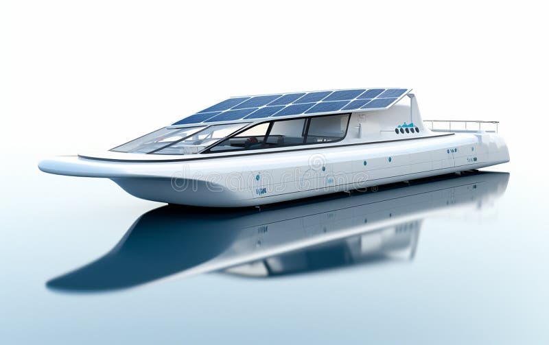 Solar Vessels Against a White Backdrop -Generative Ai Stock Image ...