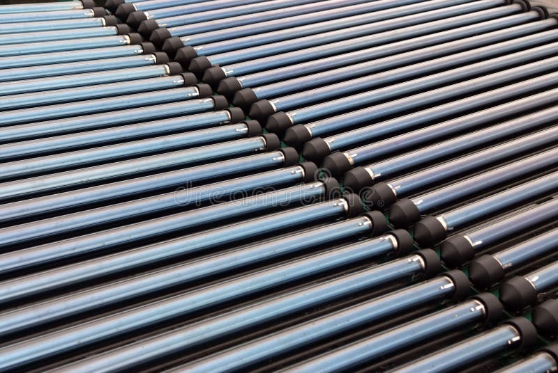Solar water heater stock image. Image of aluminium, reflections - 8798895